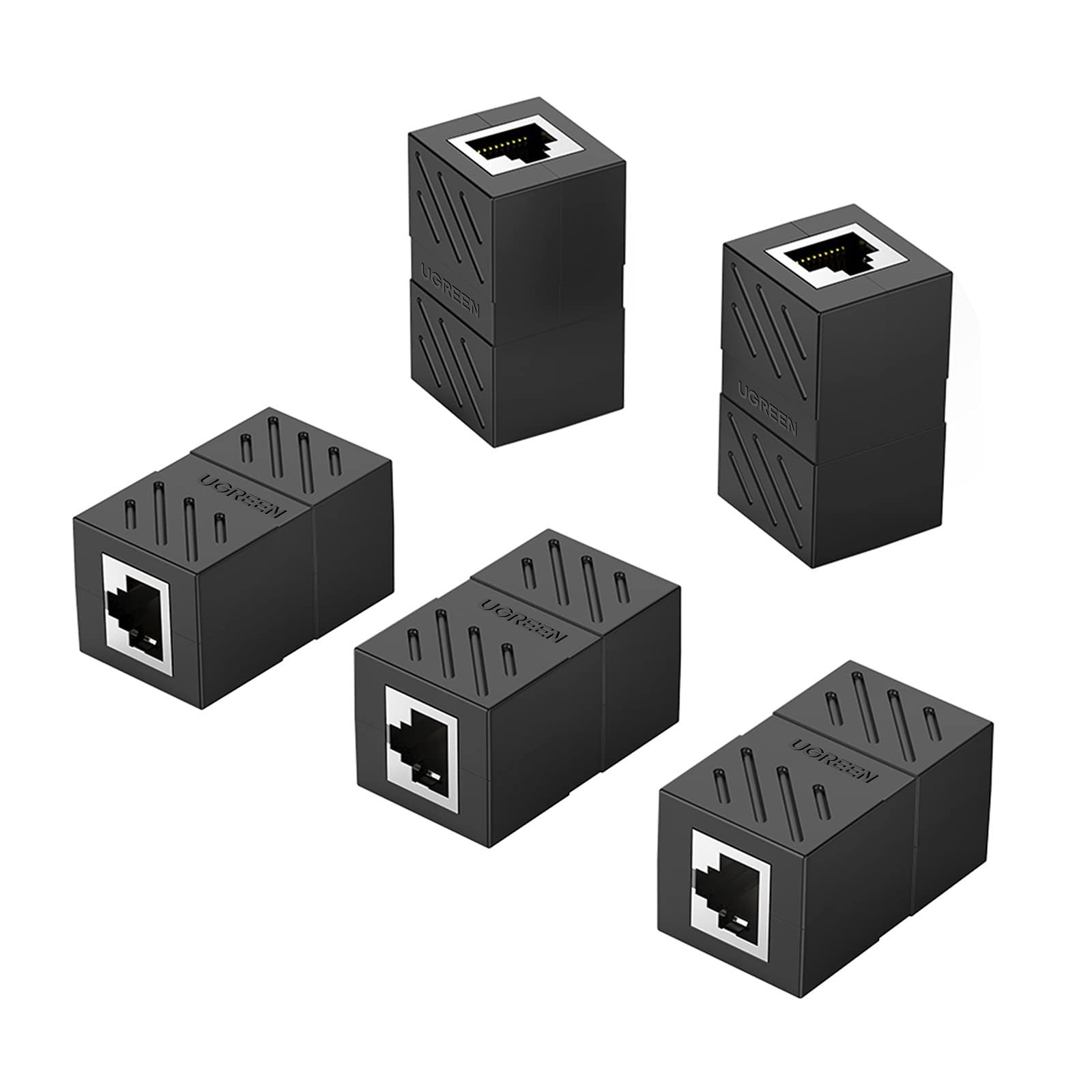 RJ45 Connector Cat7/6/5e Ethernet Adapter 8P8C Network Extender ...