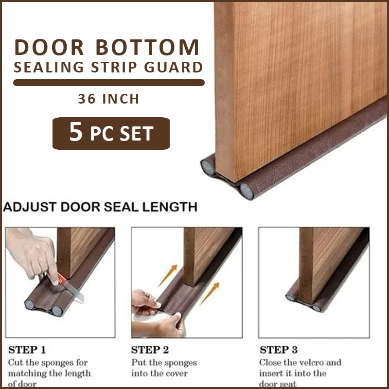 5 pc Door Bottom Sealing Strip Guard for Home and Office | Daraz.com.np
