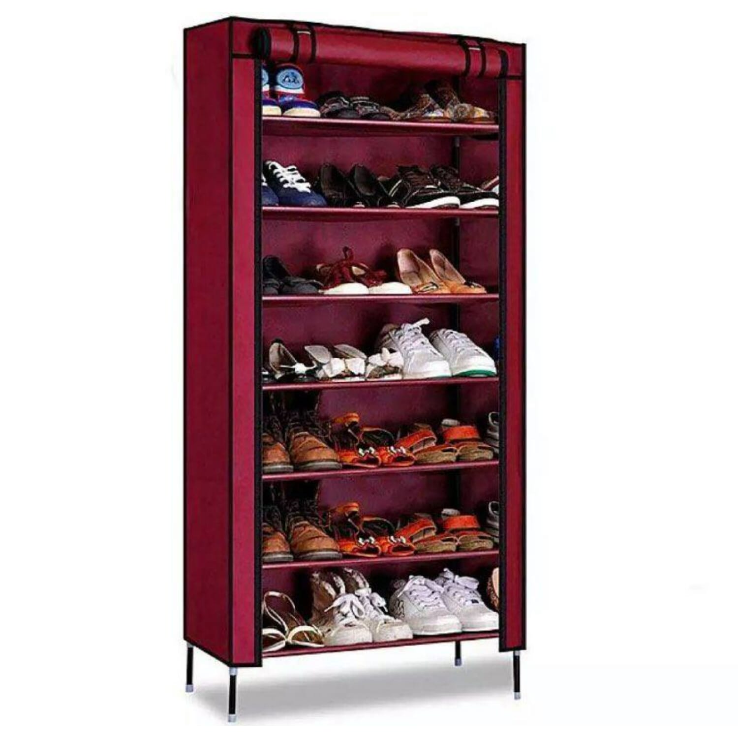 6 Layers Shoe Rack Portable and Folding (60 x 30 x 108 cms) | Daraz.com.np