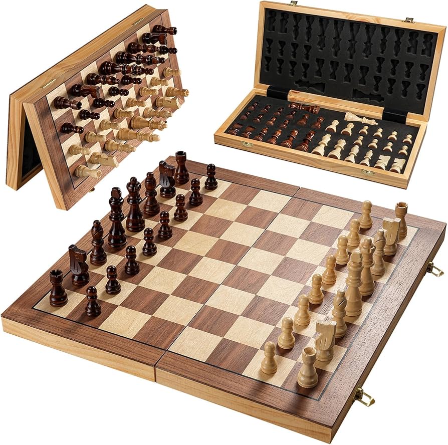 Magnetic Travel Chess Set With Folding Chess Board Educational Toys For ...