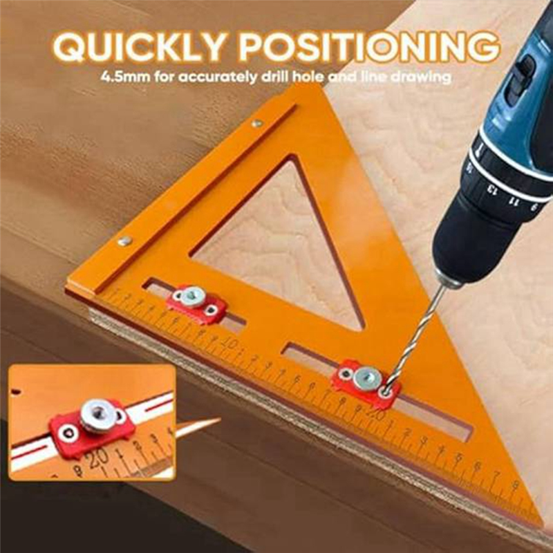 2-In-1 Rafter Square,Positioning Triangle Ruler Innovative Rafter ...