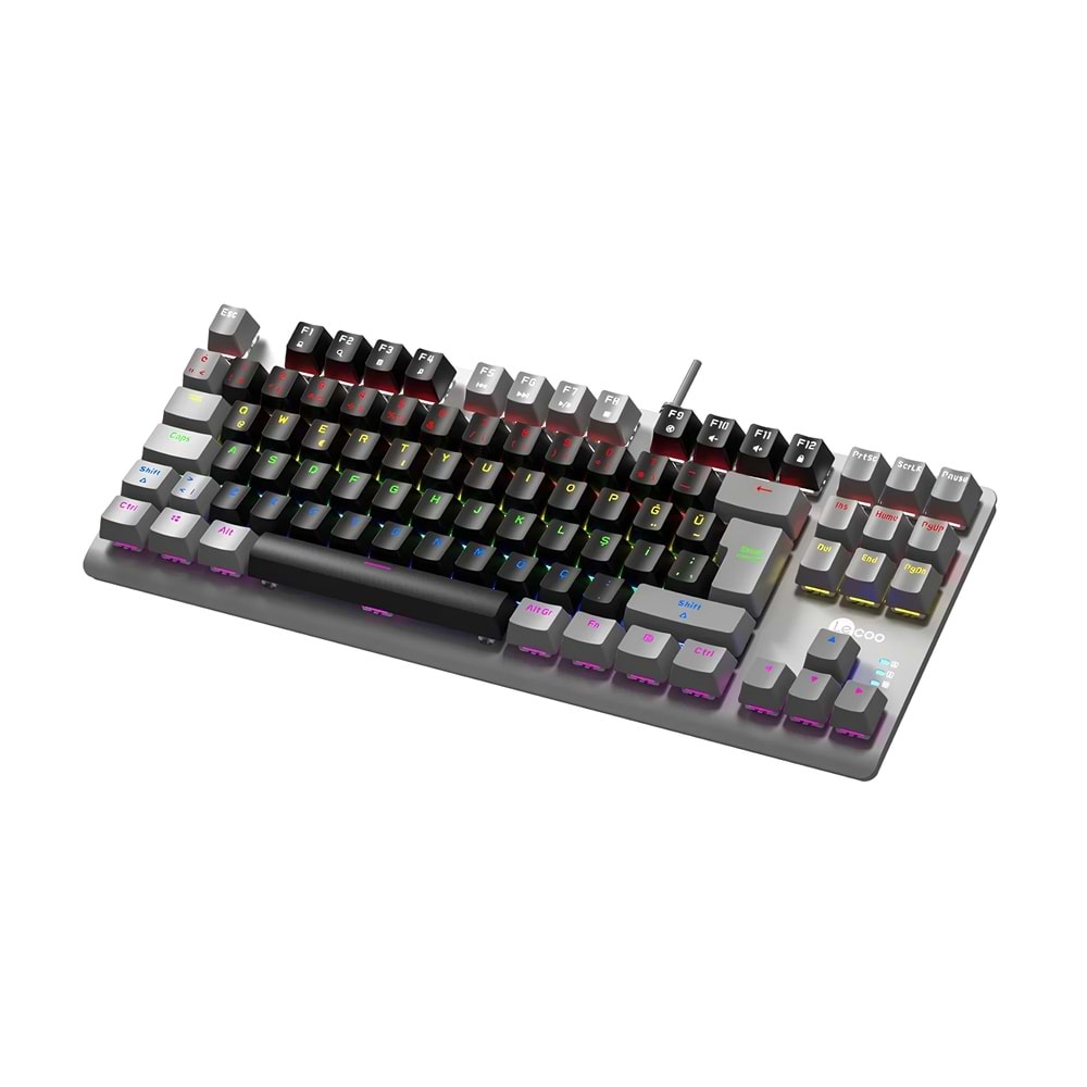 LENOVO LECOO GK304 RGB WIRED TYPE C MECHANiCAL KEYBOARD 87 KEY BLUE ...
