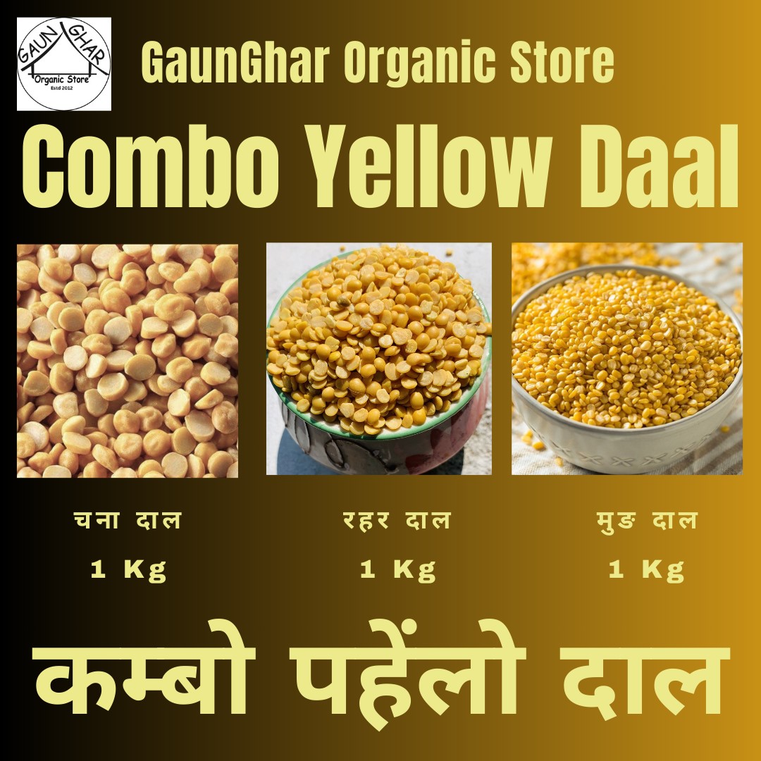Combo Yellow Daal (Rahar Chana Mung) 3 Kg | Daraz.com.np