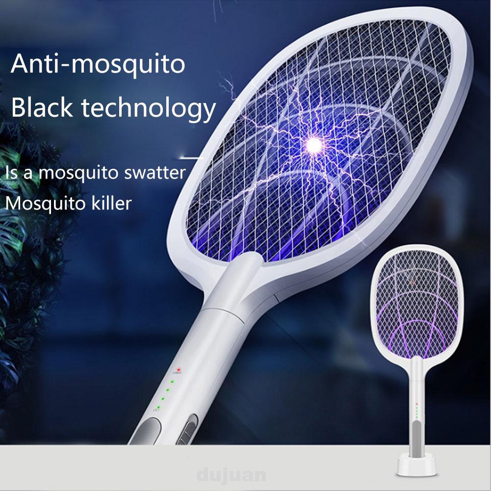 USB Rechargeable Electric Mosquito Swatter Killer Handheld Racket ...