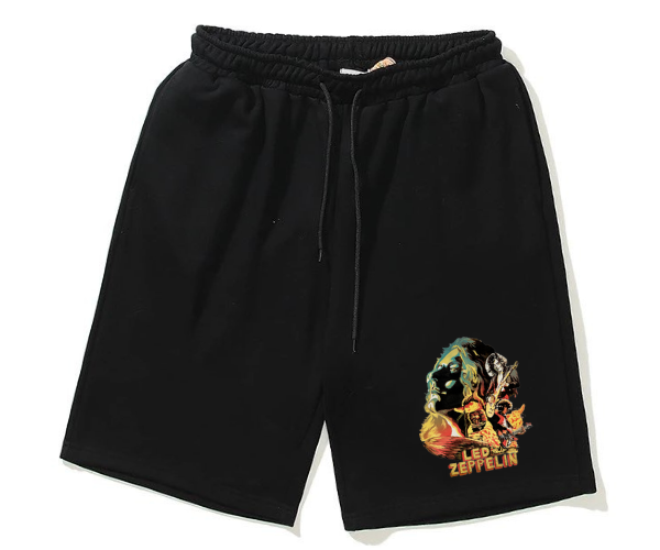 Led Zeppelin Band Printed Half Pant For Men And Women | Daraz.com.np
