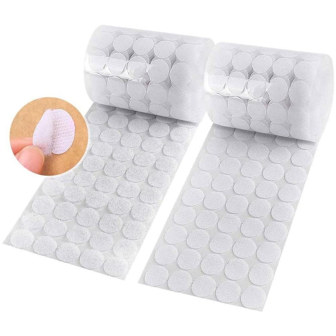 100 Pairs Hook & Loop Self Adhesive Velcro Dots | Daraz.com.np