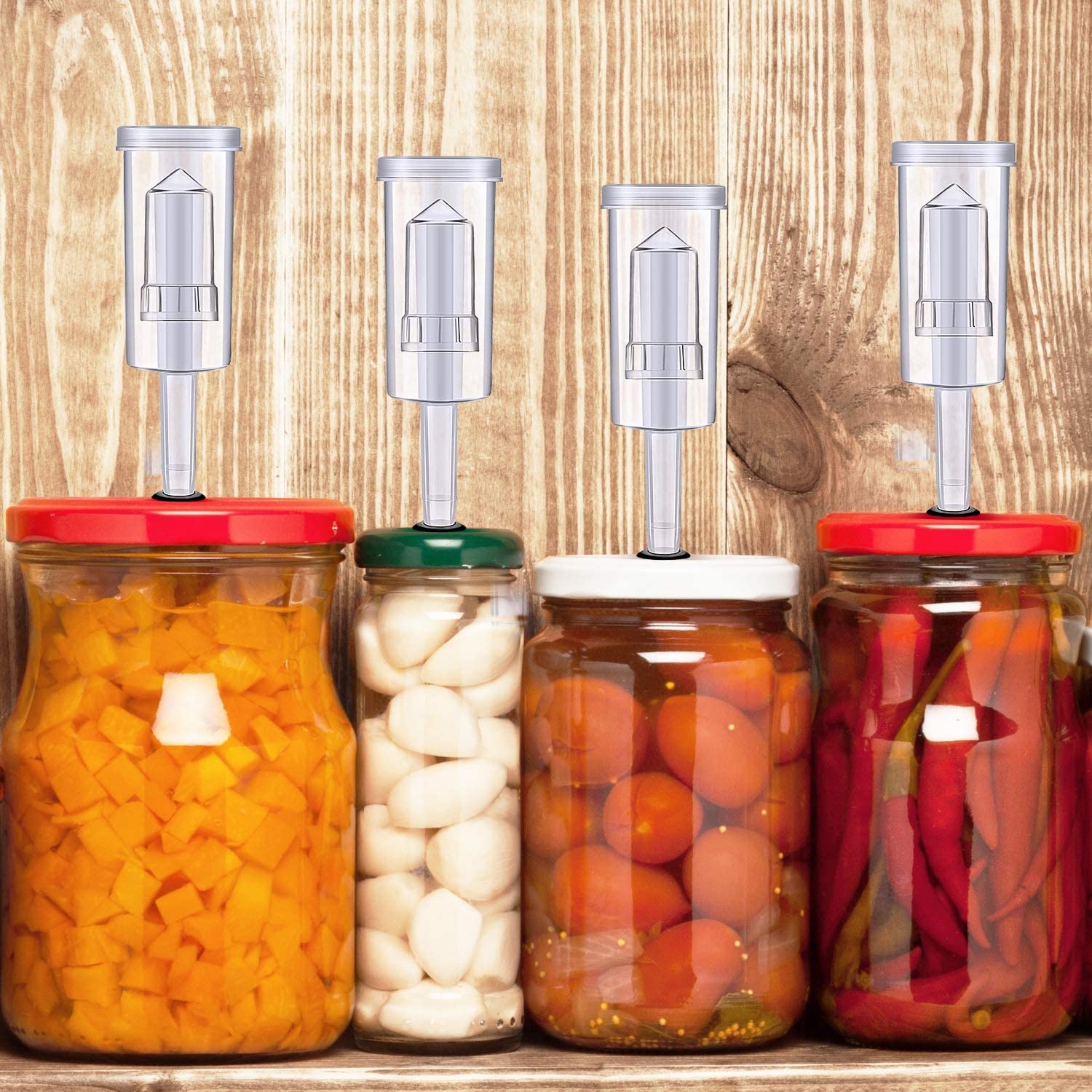 Fermentation Lids Kit,Airlock for Fermentation Air Locks with Black ...