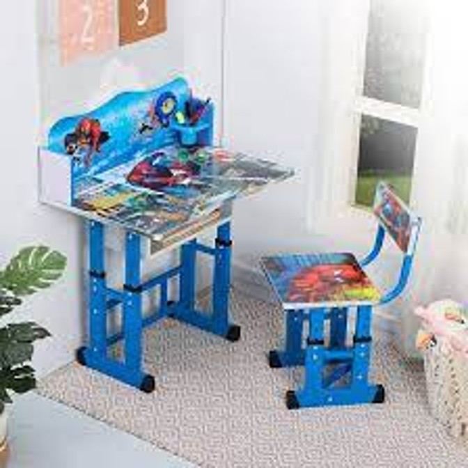 Kids Table Chair with Height Adjustable Table & Chair Kids Study Table ...