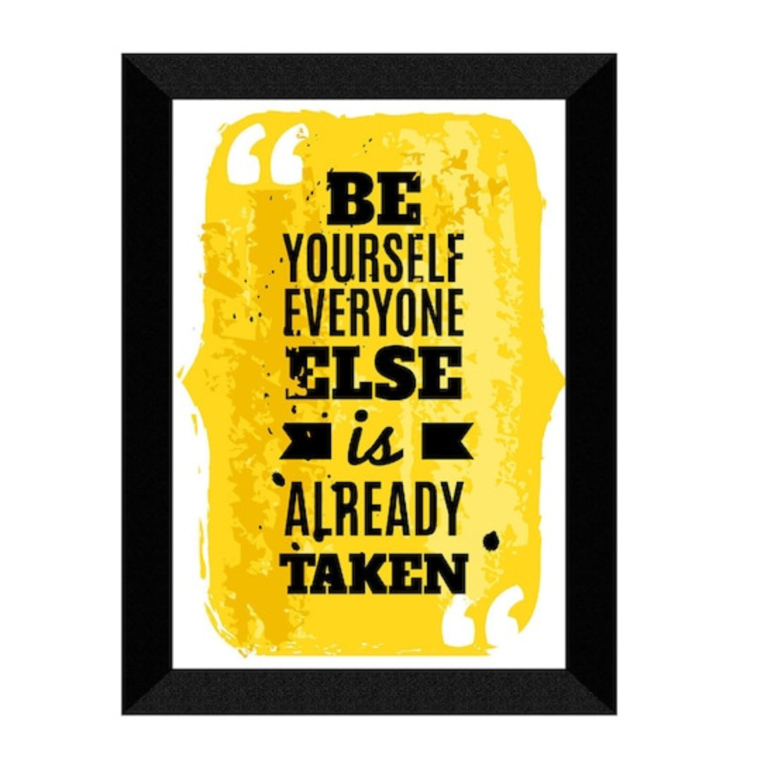 NEXO DECOR Motivational Quotes Single Framed UV Textured Digital ...