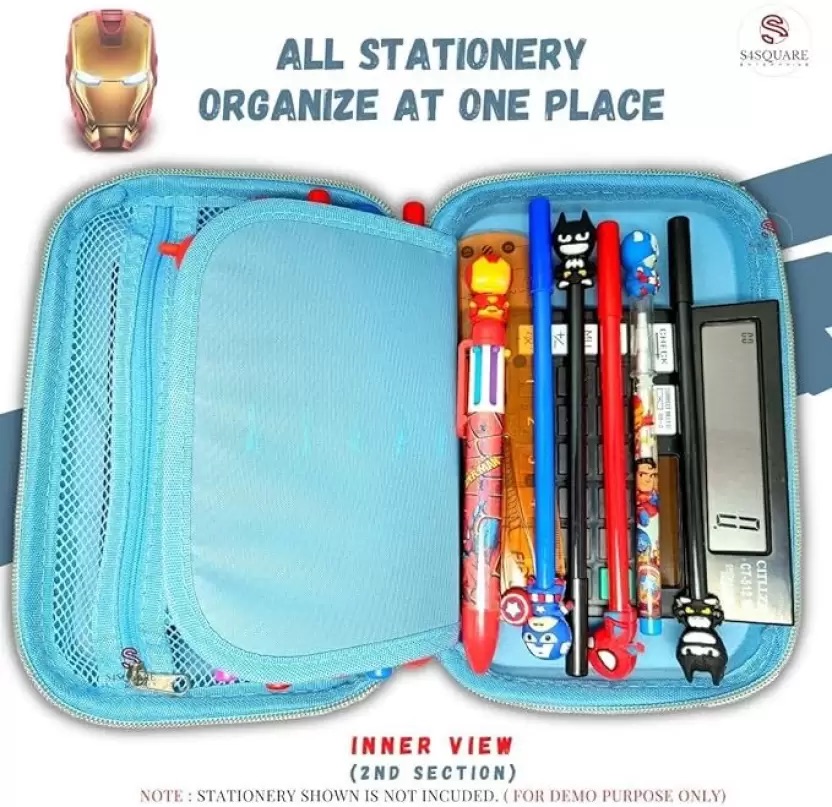 Kitab Kalam Big Size Superhero 3D Pencil Box EVA Foam (Design May Vary ...