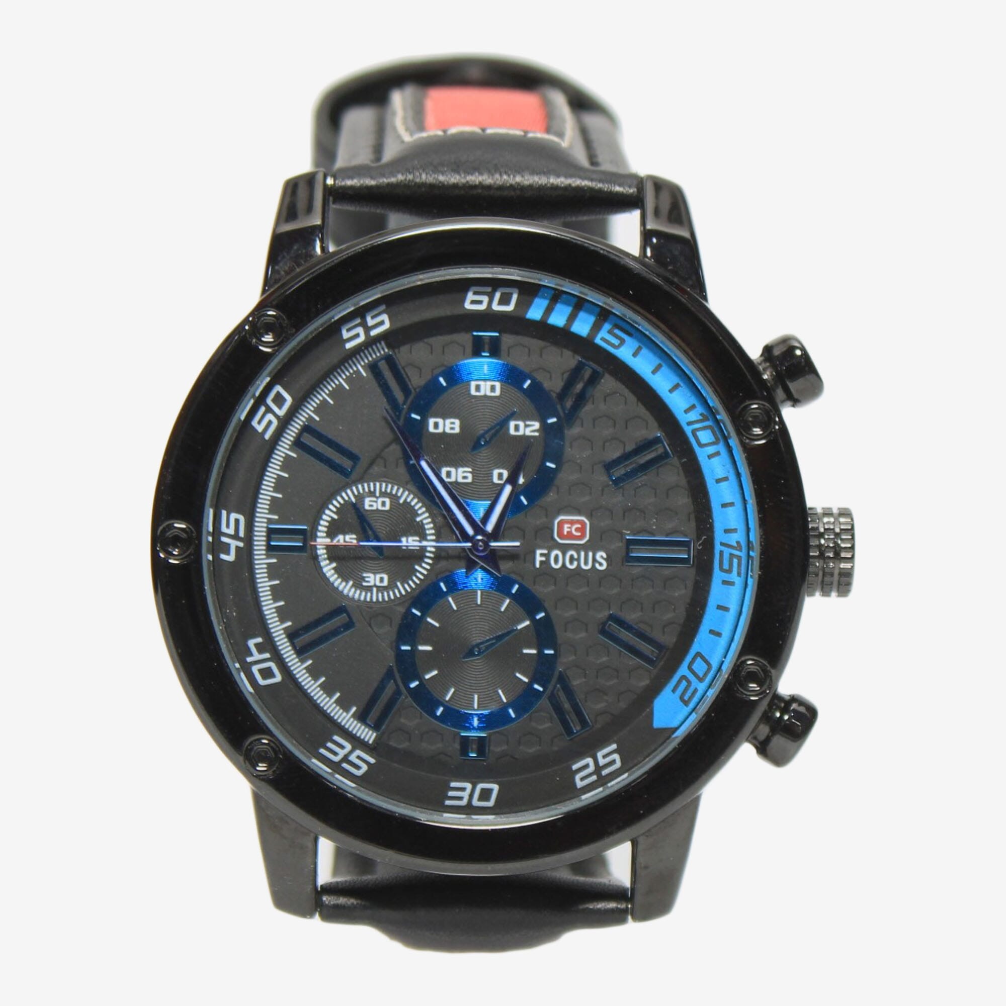 Focus Round Dial Analog Quartz Watch For Men | Daraz.com.np