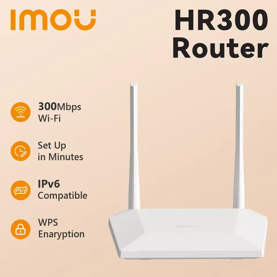 Imou WiFi Router HR300 300 Mbps Wireless Router Support DMZ, UPnP, Port ...