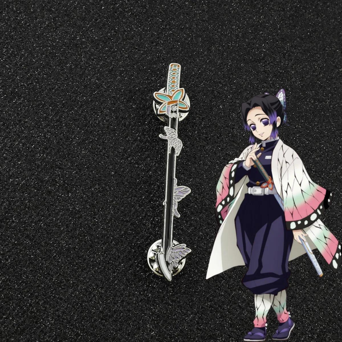 Demon Slayer Katana Enamel Pin Badge Kimetsu No Yaiba Badges for ...