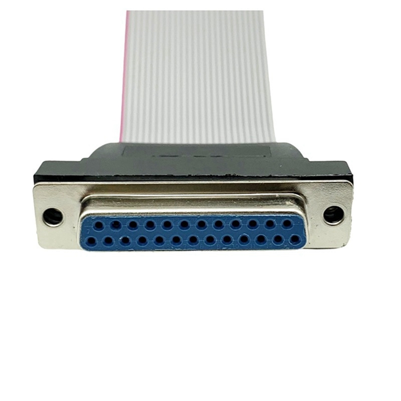 Wire Flat Ribbon Cable DB25 Female to FC-26 Female Connector for LCD Monitors, Connecting ...