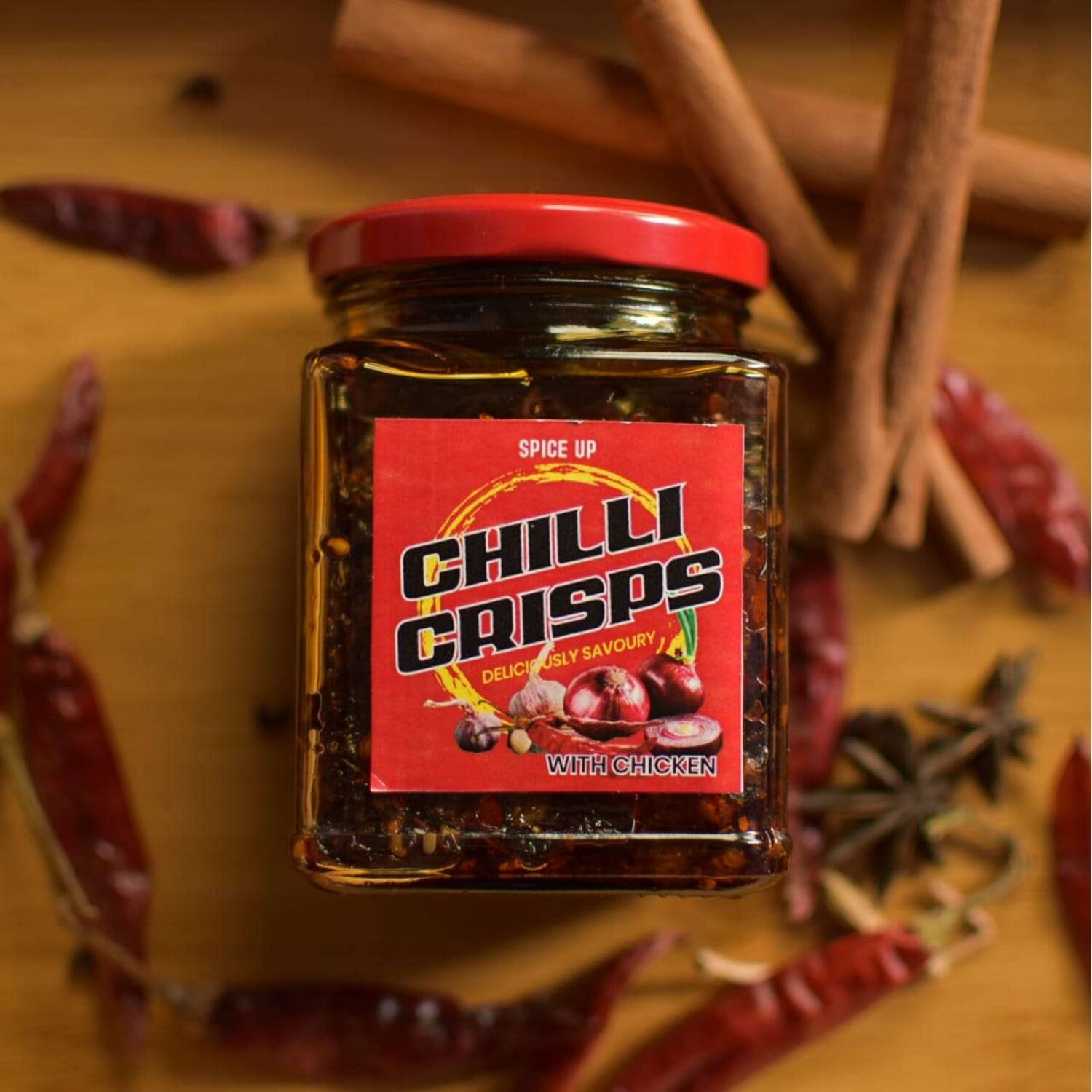 Spice Up Nepal Chilli Oil With Crisps With Chicken 235g | Daraz.com.np
