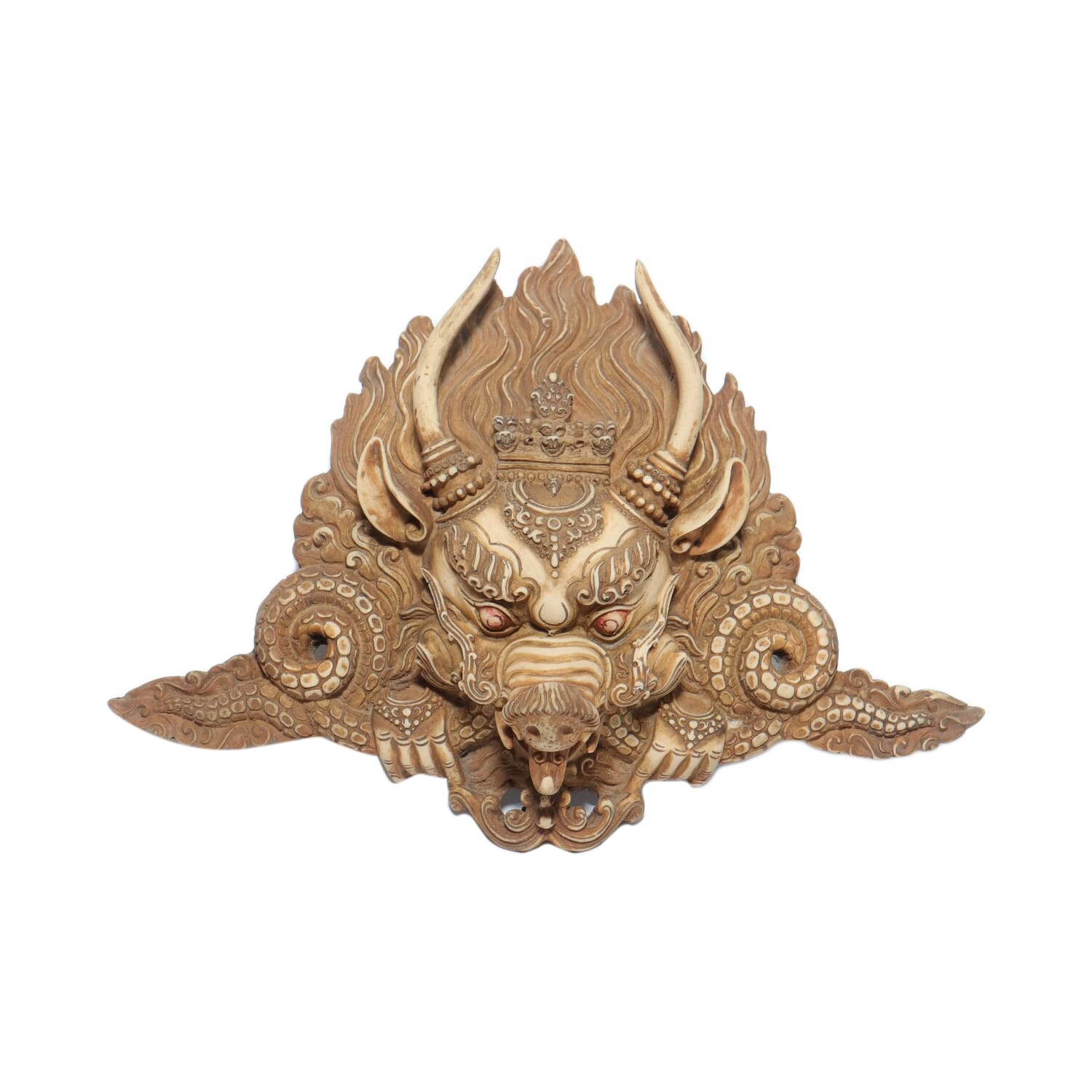 Cream Hanging Chhepu Face Wall Haning, Nepali Handicraft Made of Resin ...