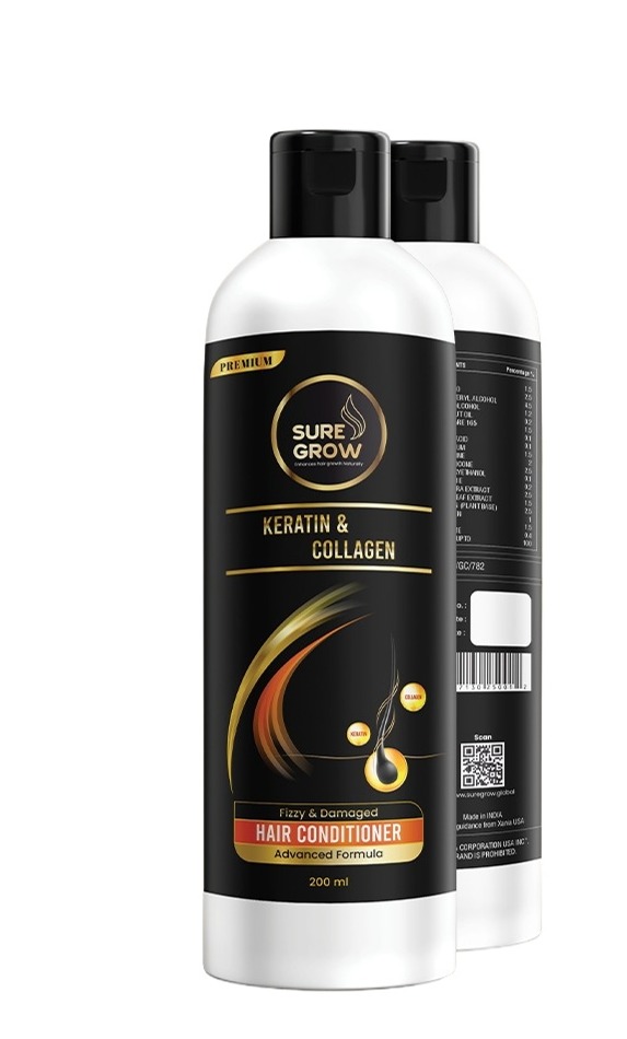 Sure Grow Keratin & Collagen Hair Conditioner 200 Ml – Advanced Formula ...