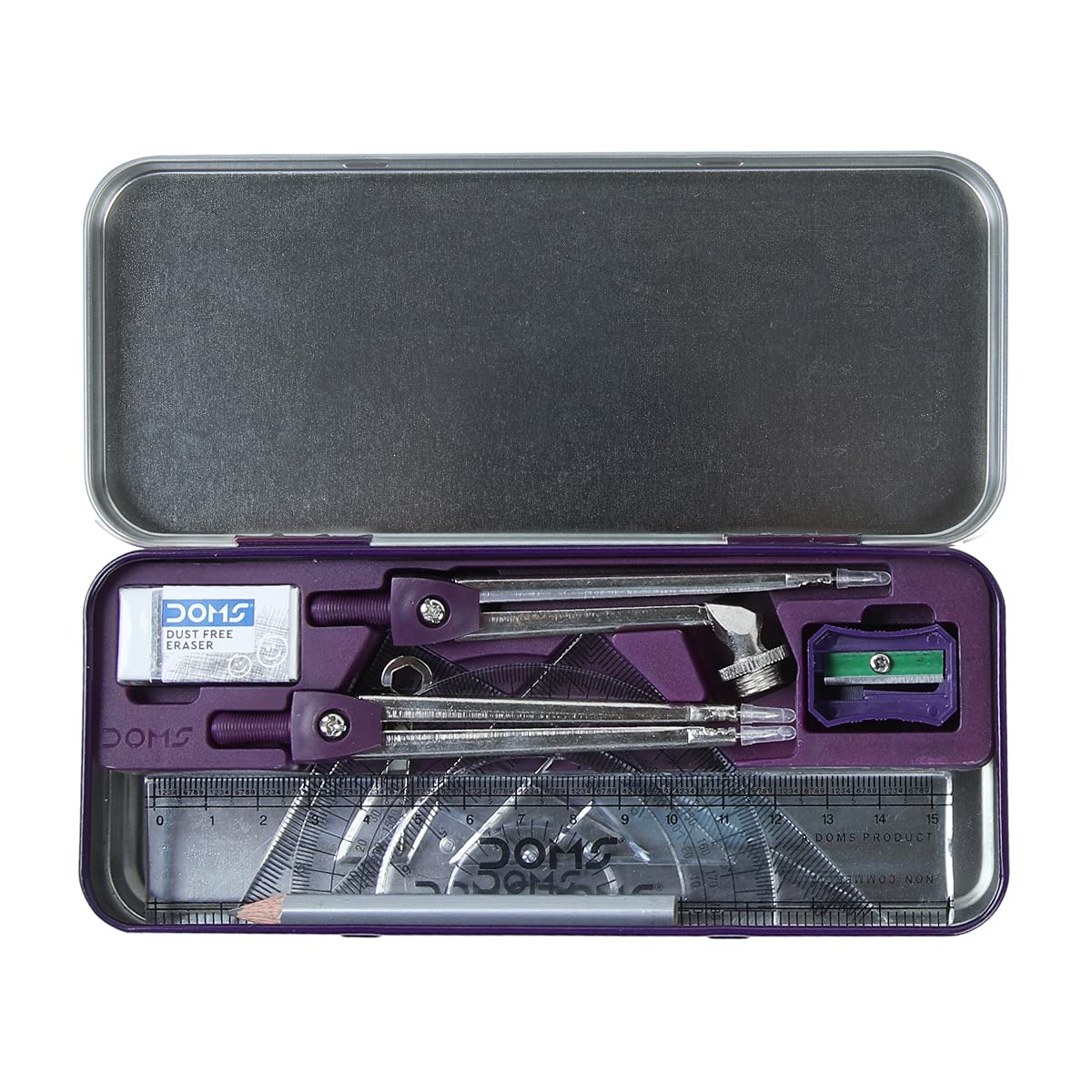 DOMS Geomiti Mathematical Drawing Instrument And Geometry Box, 7509 ...