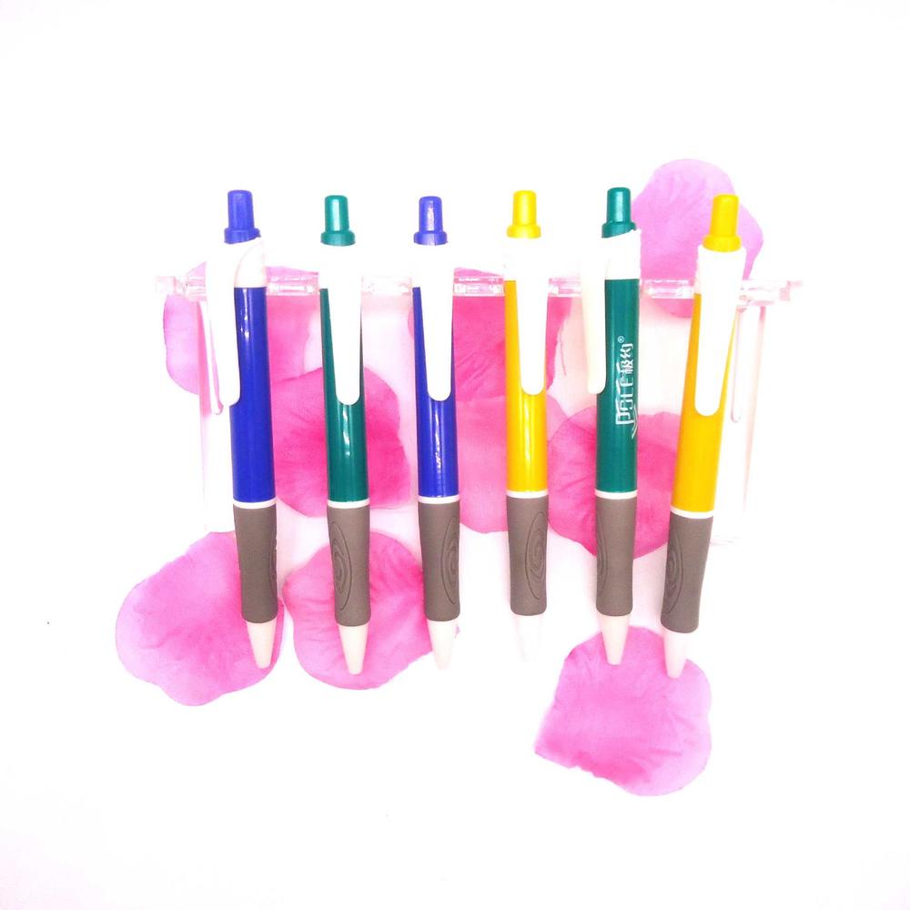 Multicolor Ballpoint Pen, 6-Color Retractable Ballpoint Pens For Office ...