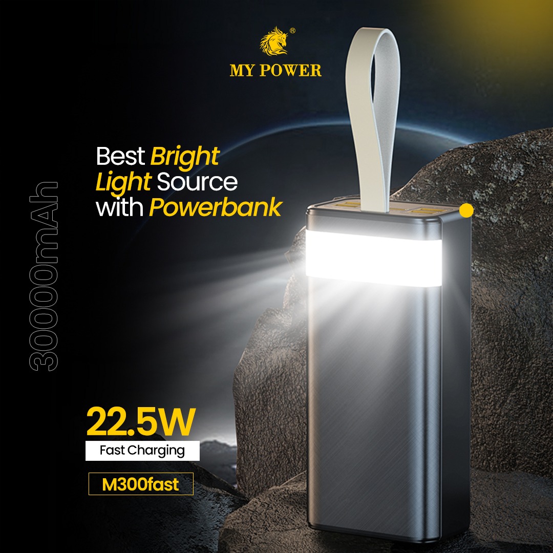 My Power 30000mah Fast Charging Powerbank | PD QC 3.0 22.5W | Multi ...