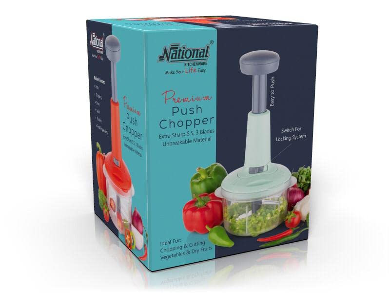 National Kitchenware Manual Hand Press Vegetable Mincers Food Chopper ...