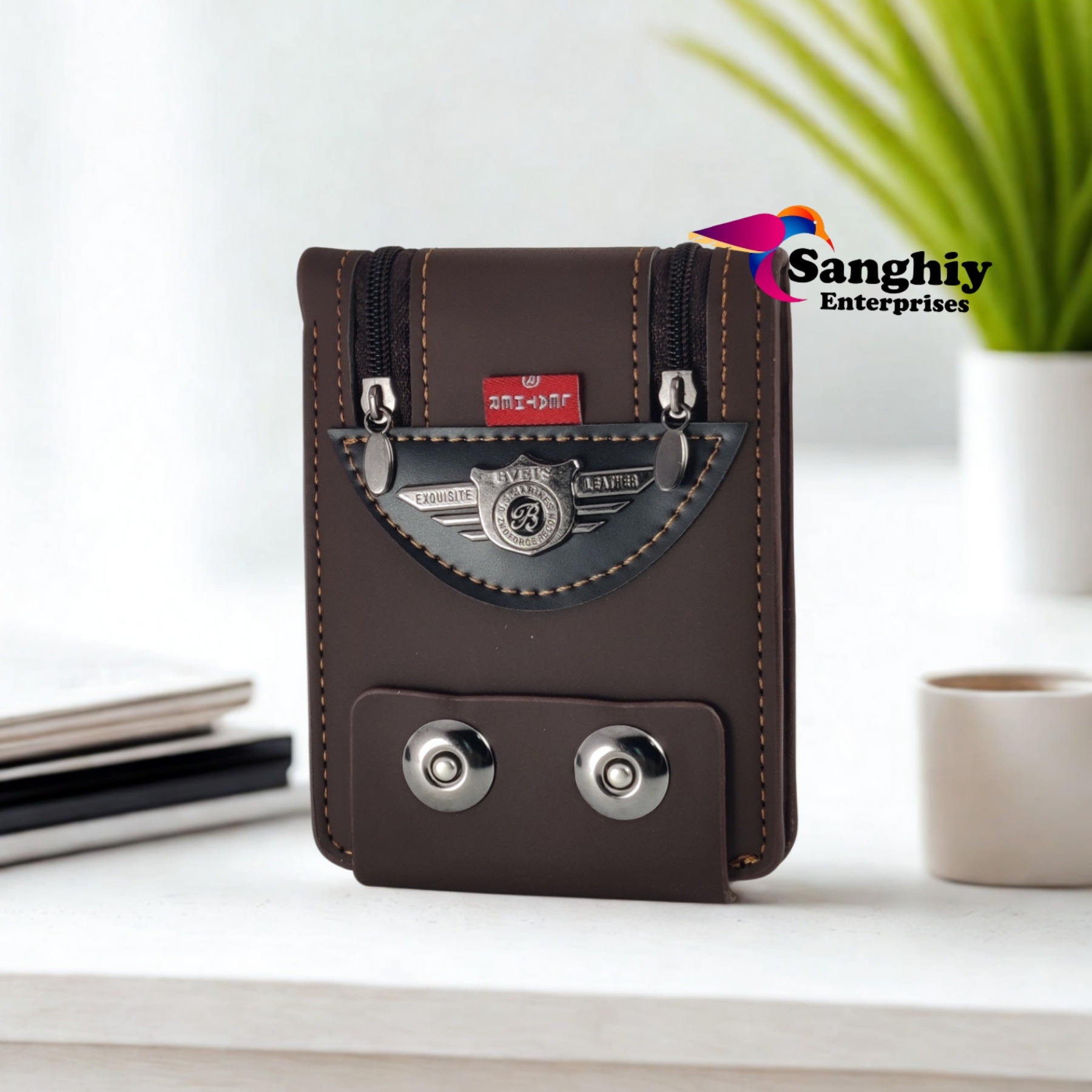 Bovis BI Fold doble botton Pu Leather Wallet For Men | Daraz.com.np