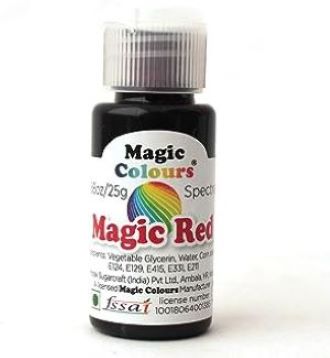 Magic Colours Gel Color for Baking Cake Edible Food Colour ( Magic Red ...