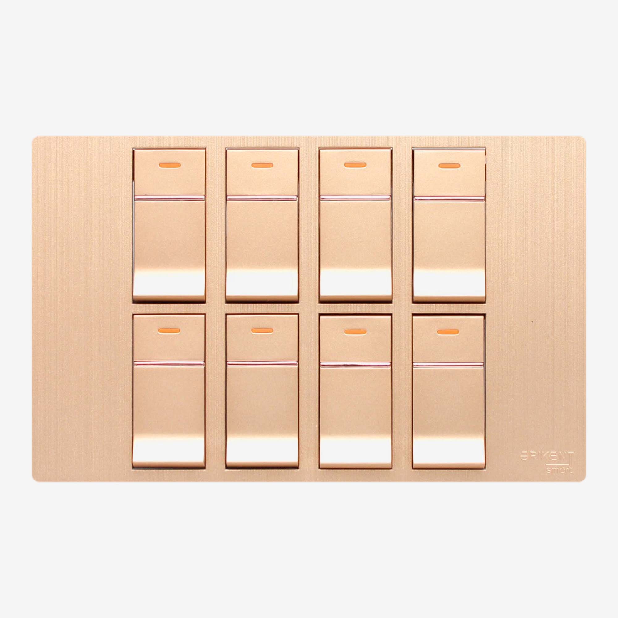 Golden Color 8 Gang Switch Board | Daraz.com.np