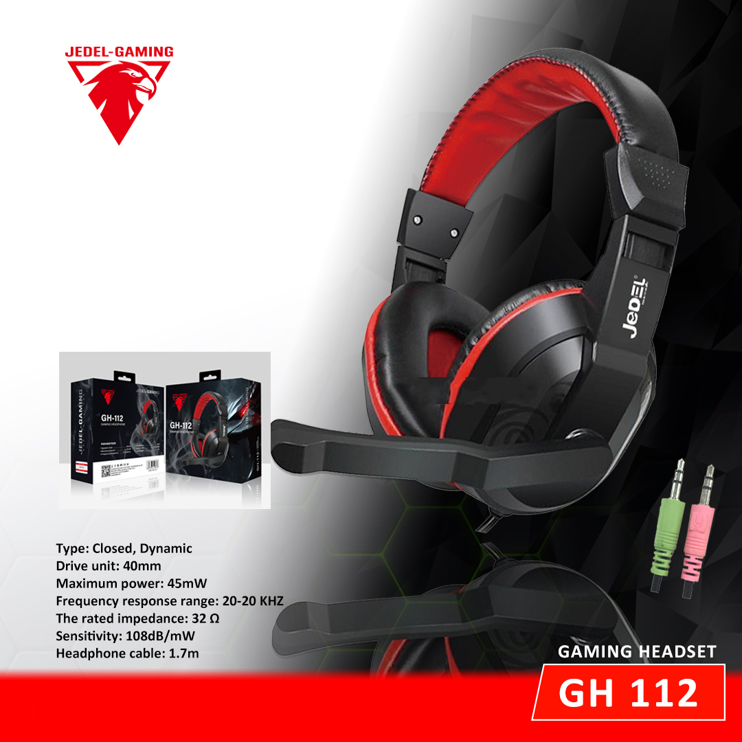 Jedel GH-112 Gaming Stereo Headset With Mic | Daraz.com.np