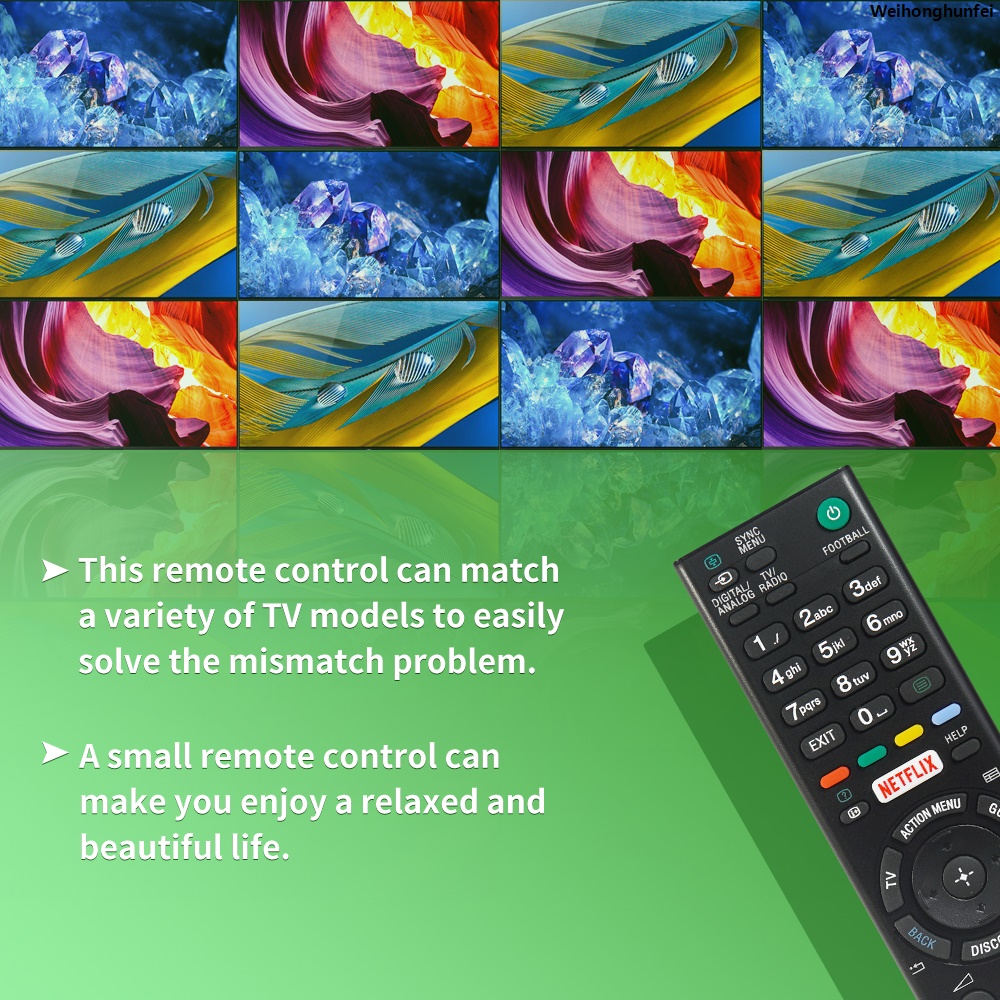 WeihonghunfeiHigh Quality New RMT-TX100D Smart Remote Control for Sony ...