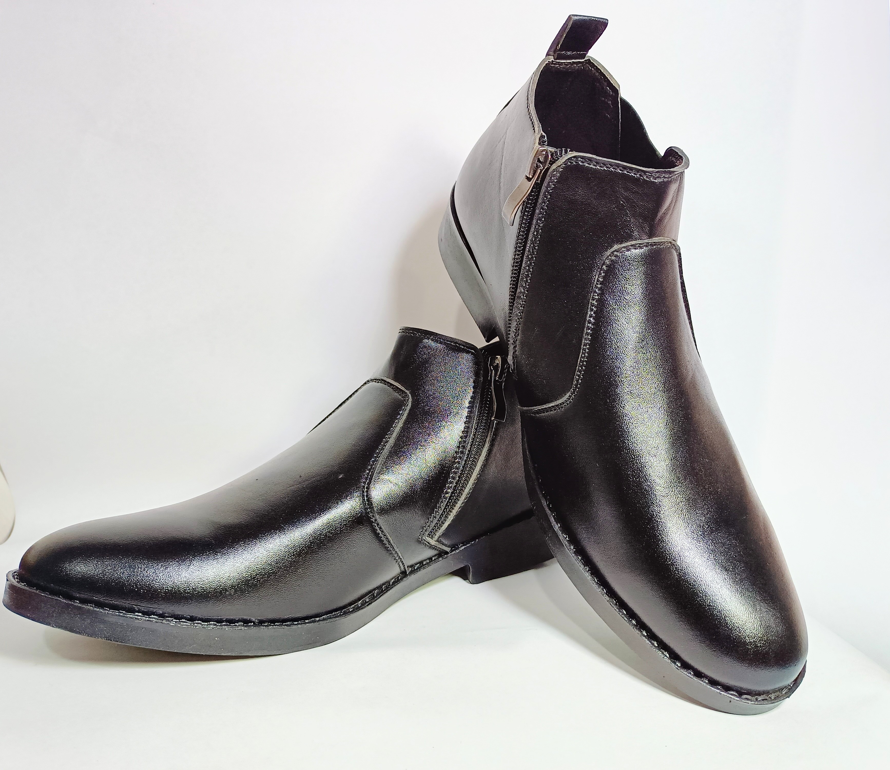 Black Leather Ankle Boots For Men | Daraz.com.np