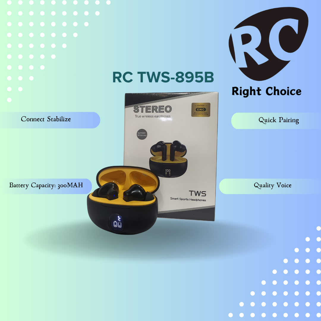 TWS Stereo Wireless Earbuds | 20Hrs Playtime | Quick Pairing| Water ...