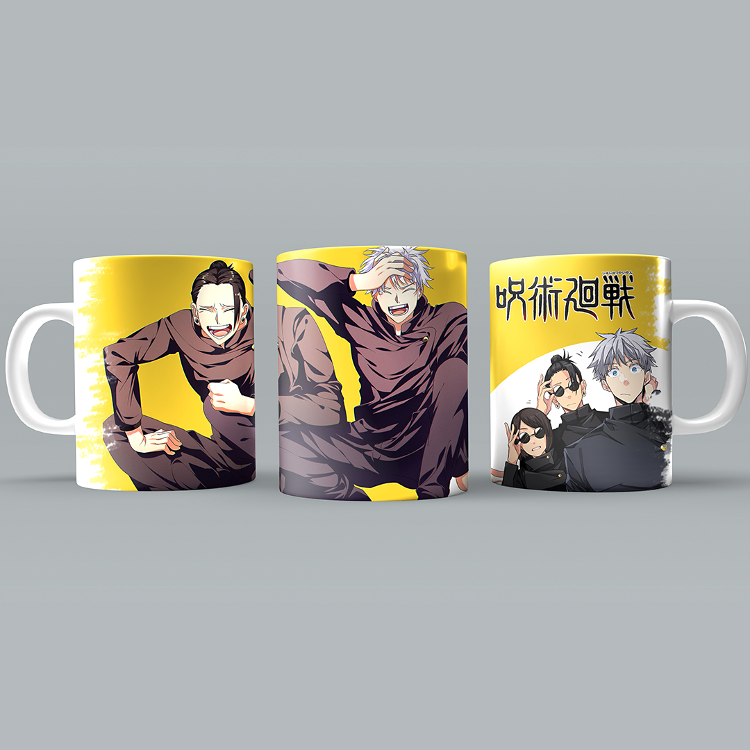 Jujutsu Kaisen Anime Gojo Satoru Geto Suguru Design Printed Mug Cup For ...