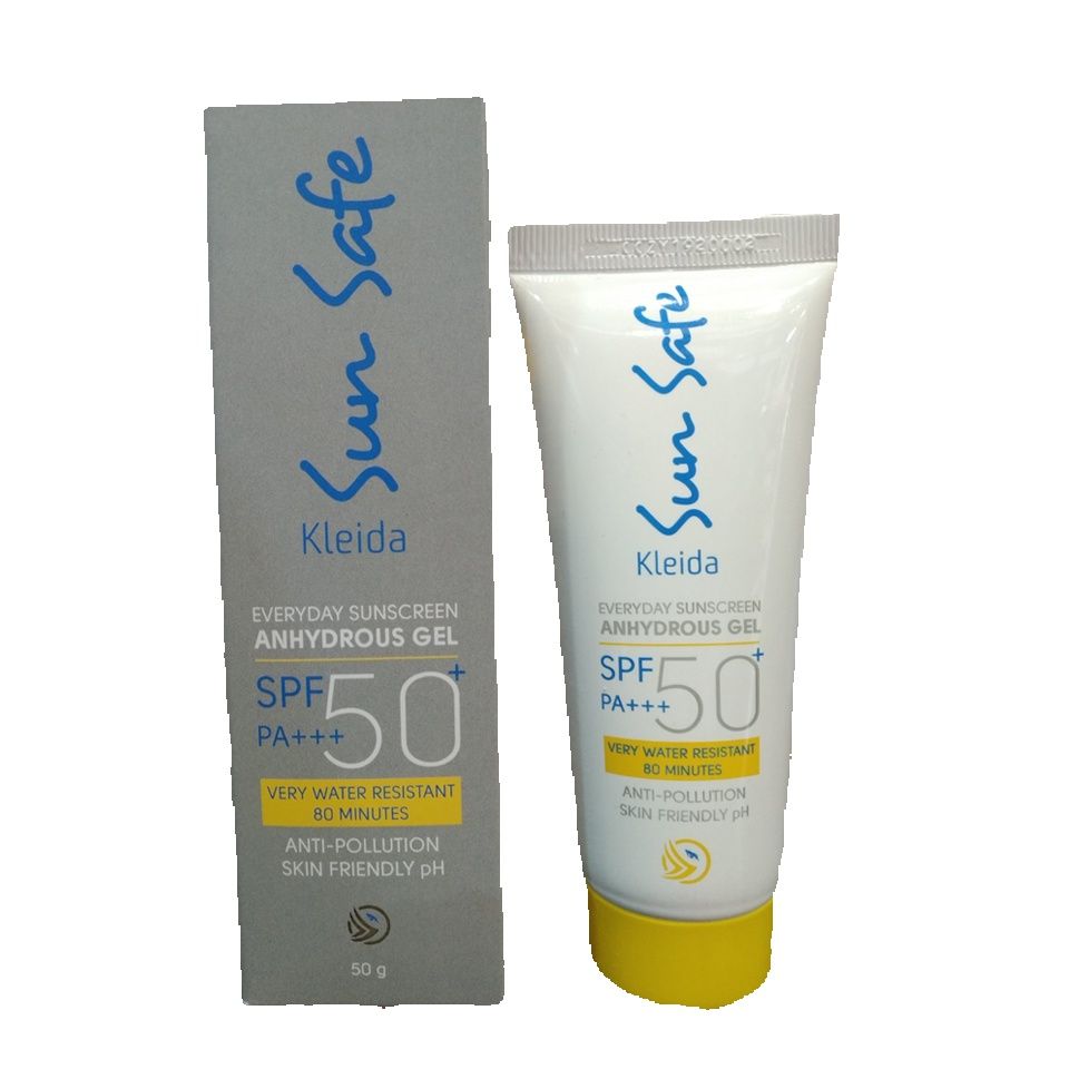 Kleida Sun Safe Sunscreen Gel SPF-50, For All Skin Types, 50G | Daraz ...