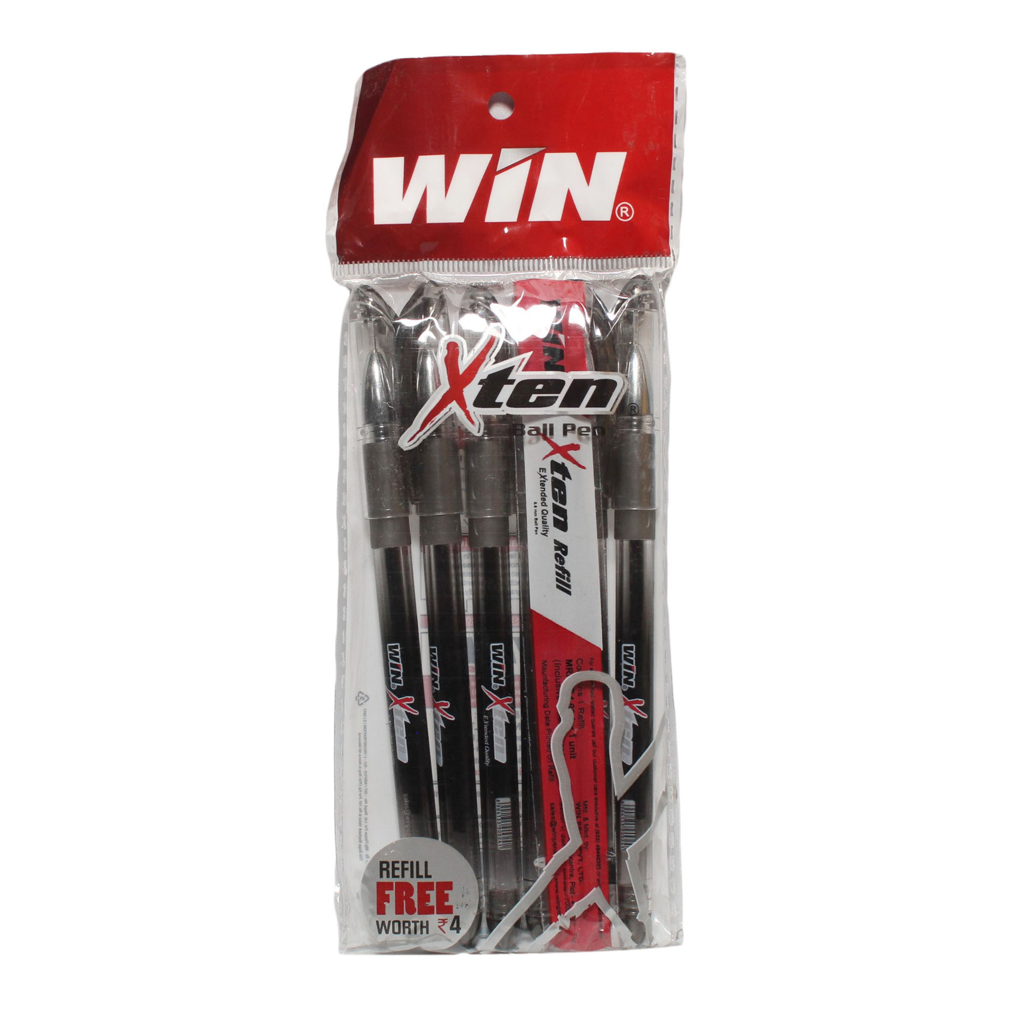Win Xten Ball Pen Black Pack 6 Pcs With 1 Refill | Daraz.com.np