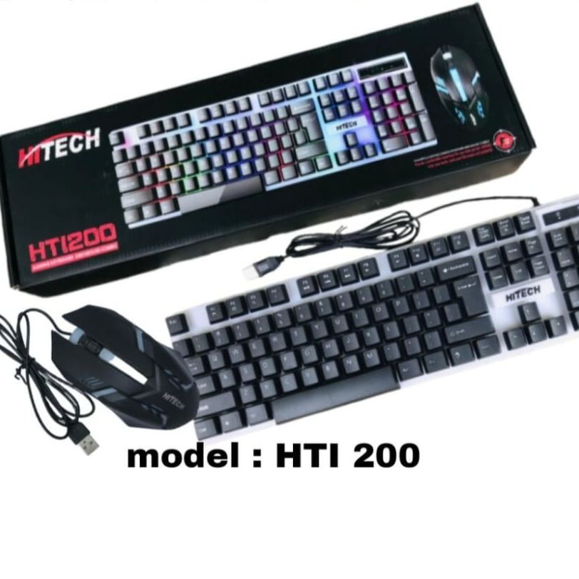 HITECH HTI200 Gaming Keyboard And Mouse Combo | Daraz.com.np