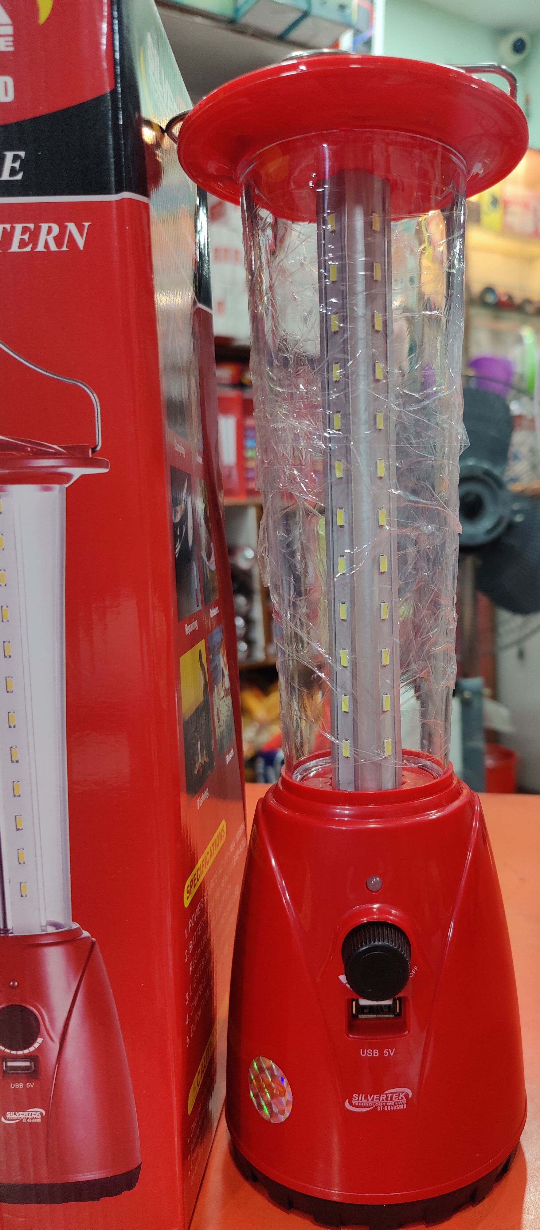 Rechargable Emergency Light Big Liltern 48 led Silvertek St 6048SMD With Mobile Charge | Daraz ...