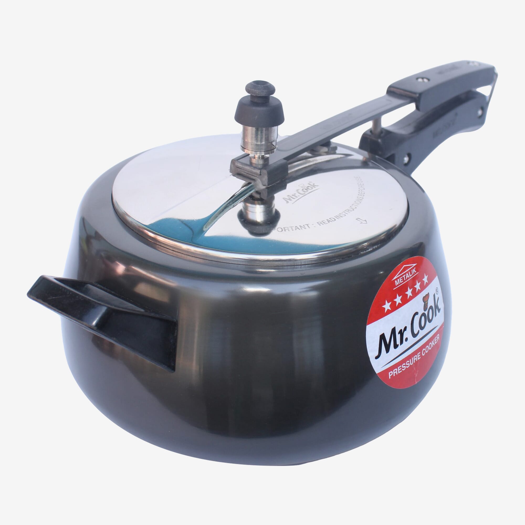 Mr. Cook Hard Anodised Pressure Cooker -5l With Induction Base | Daraz ...
