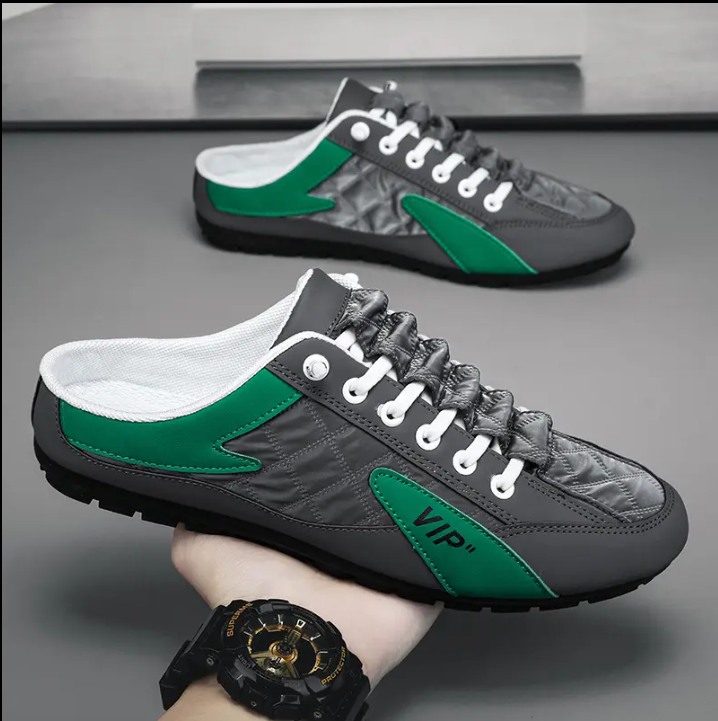 Summer 2024 Half Slippers For Men Trendy Men’s Flat Bottom Casual Shoes ...