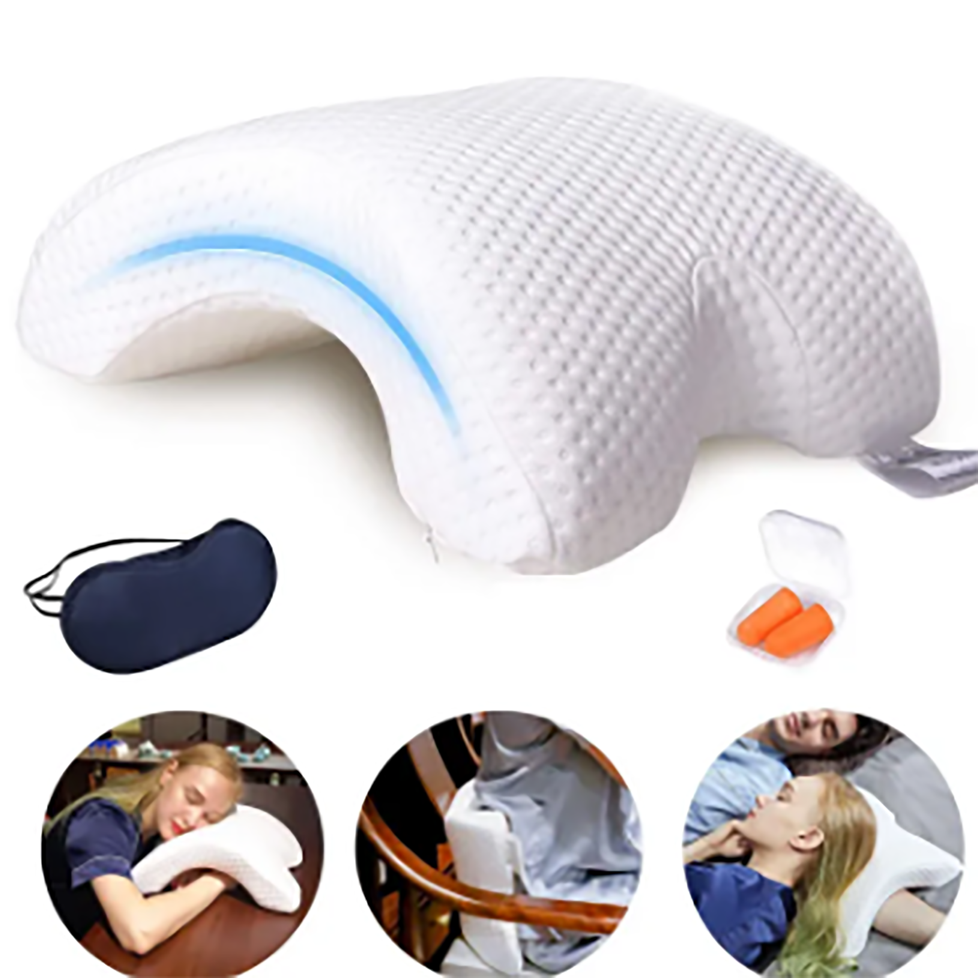 1pc Sleeping Pillow Couple Pillow Arm Pillow Slow Rebound Pressure ...