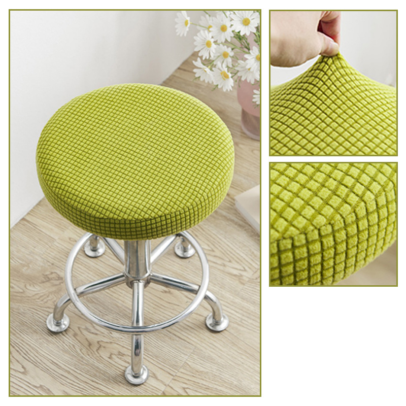 Round Stool Cover Polyester Dustproof Decorative Stretchable Fit 30 ...