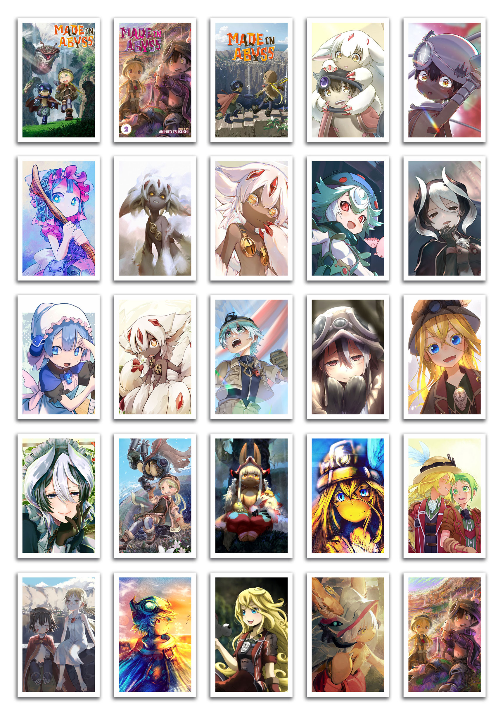 KYVOR Made In Abyss Anime Collectible Postcard Pack of 25pcs | Daraz.com.np