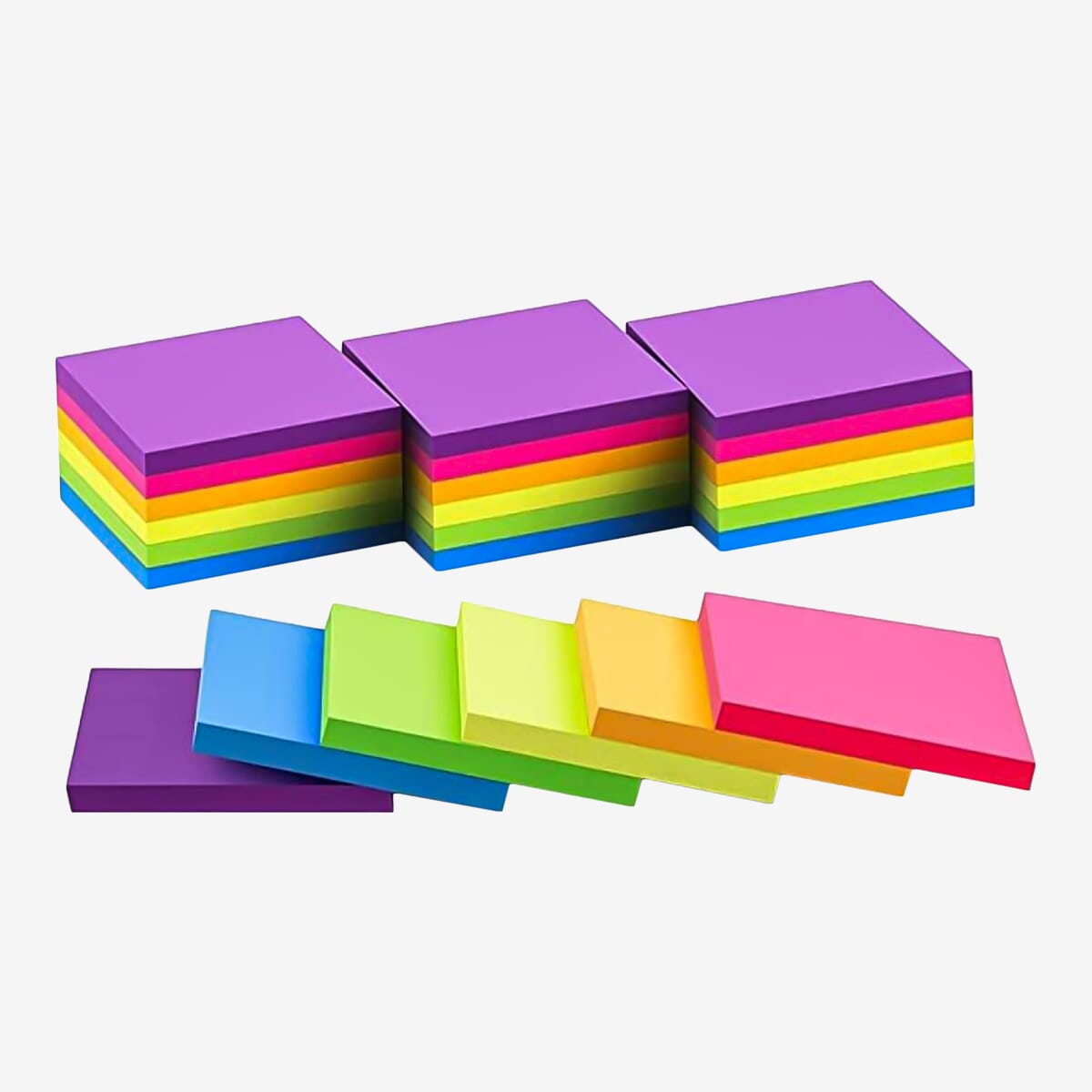Set Of 2 Sticky Note - Multicolor Sticky Note 3in x 3in (76 mm x 76 mm ...