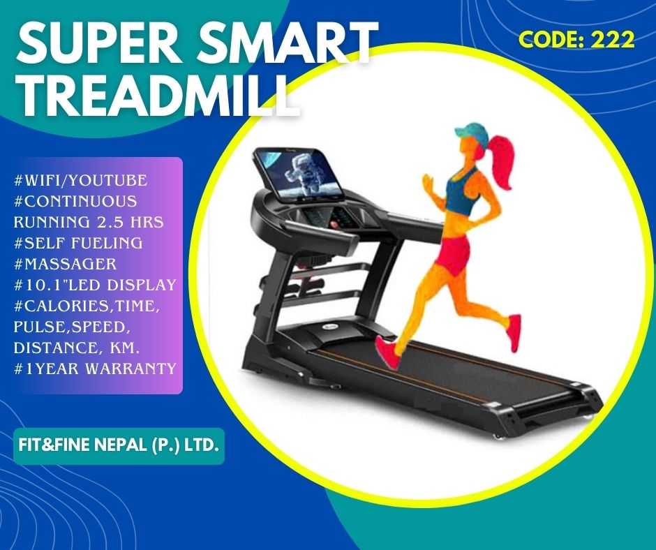 Super Smart WIFI Running Treadmill Fit and Fine Nepal P. Ltd. | Daraz.com.np