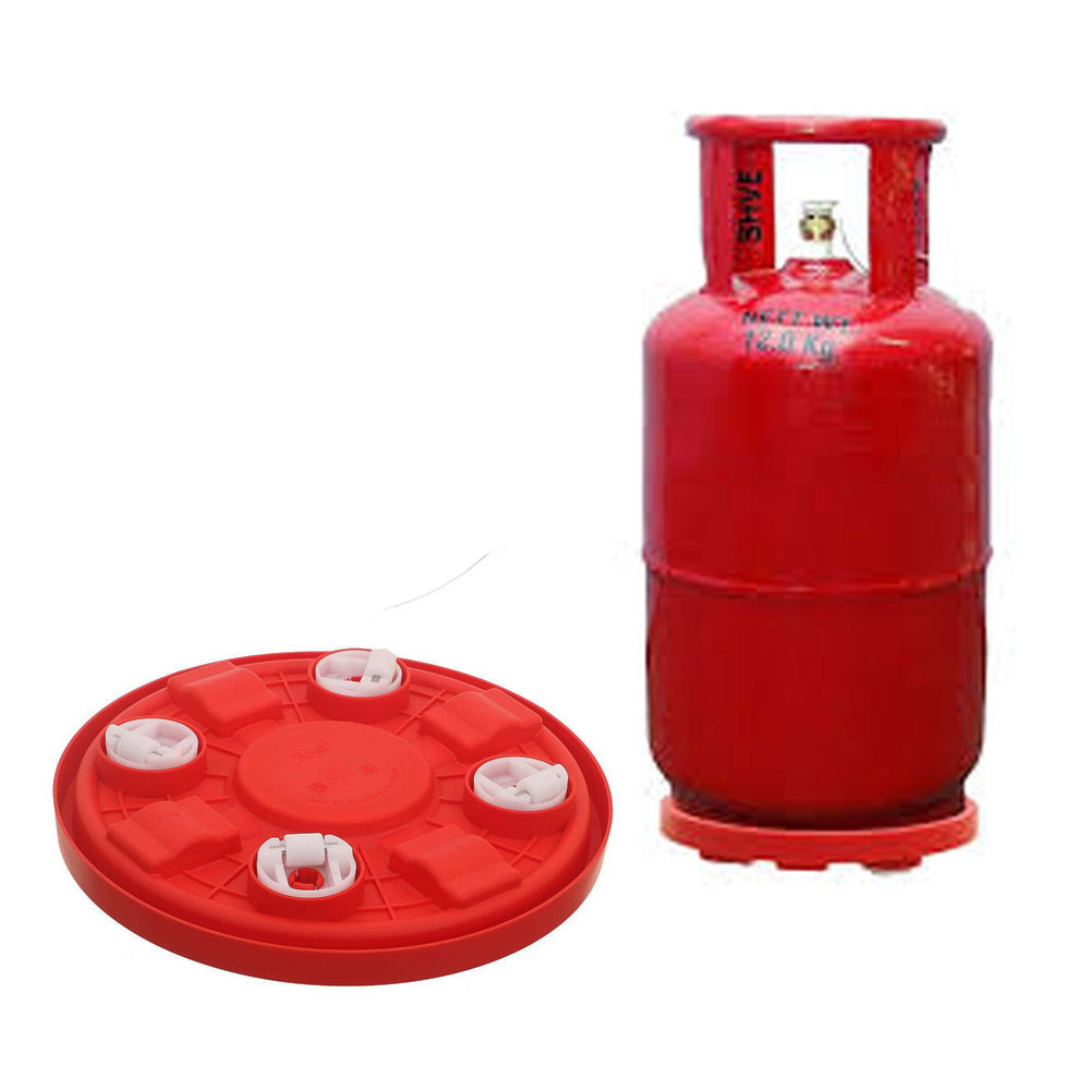 Gas Cylinder Trolley with Wheels / Water Jar Stand / Flower Pot Stand ...