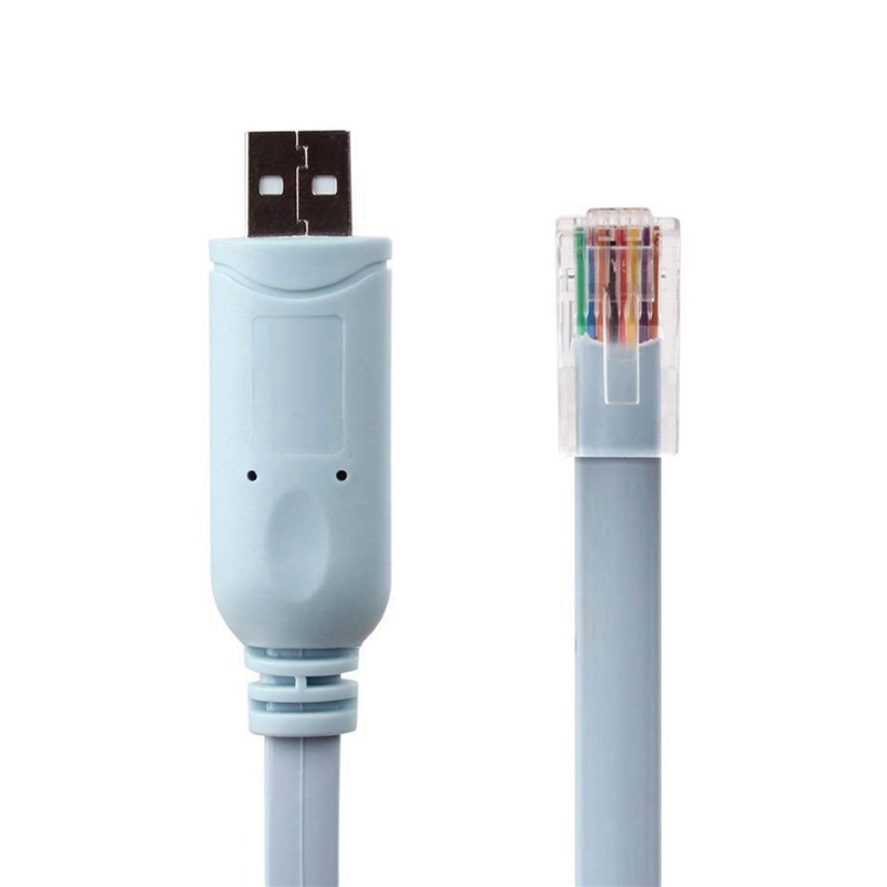 OUMERY 2X 1.8M Chip USB to RJ45 USB to RS232 Serial to RJ45 CAT5 ...