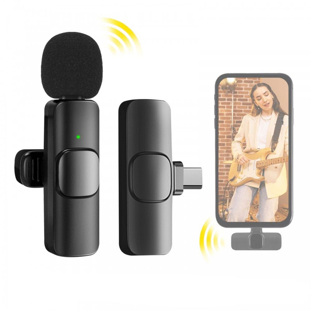 High Range Wireless Microphone With TYPE-C Port Receiver | Daraz.com.np
