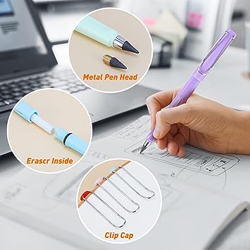 Eternal Portable Reusable Erasable Metal Writing Pens Infinite ...