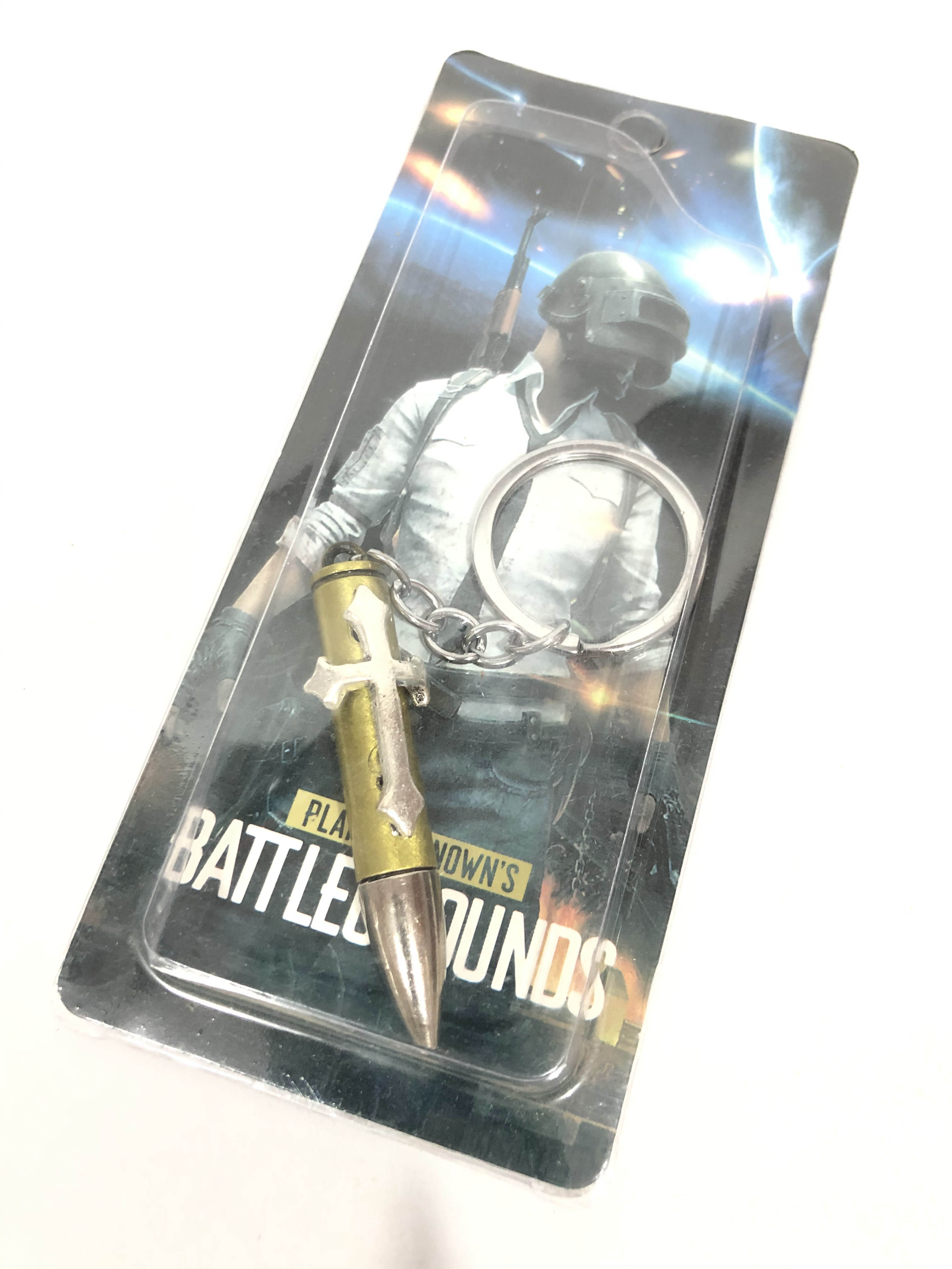 Metal PUBG Golden Bullet Keychain / Metallic Ammo Key Ring / Gift Item ...