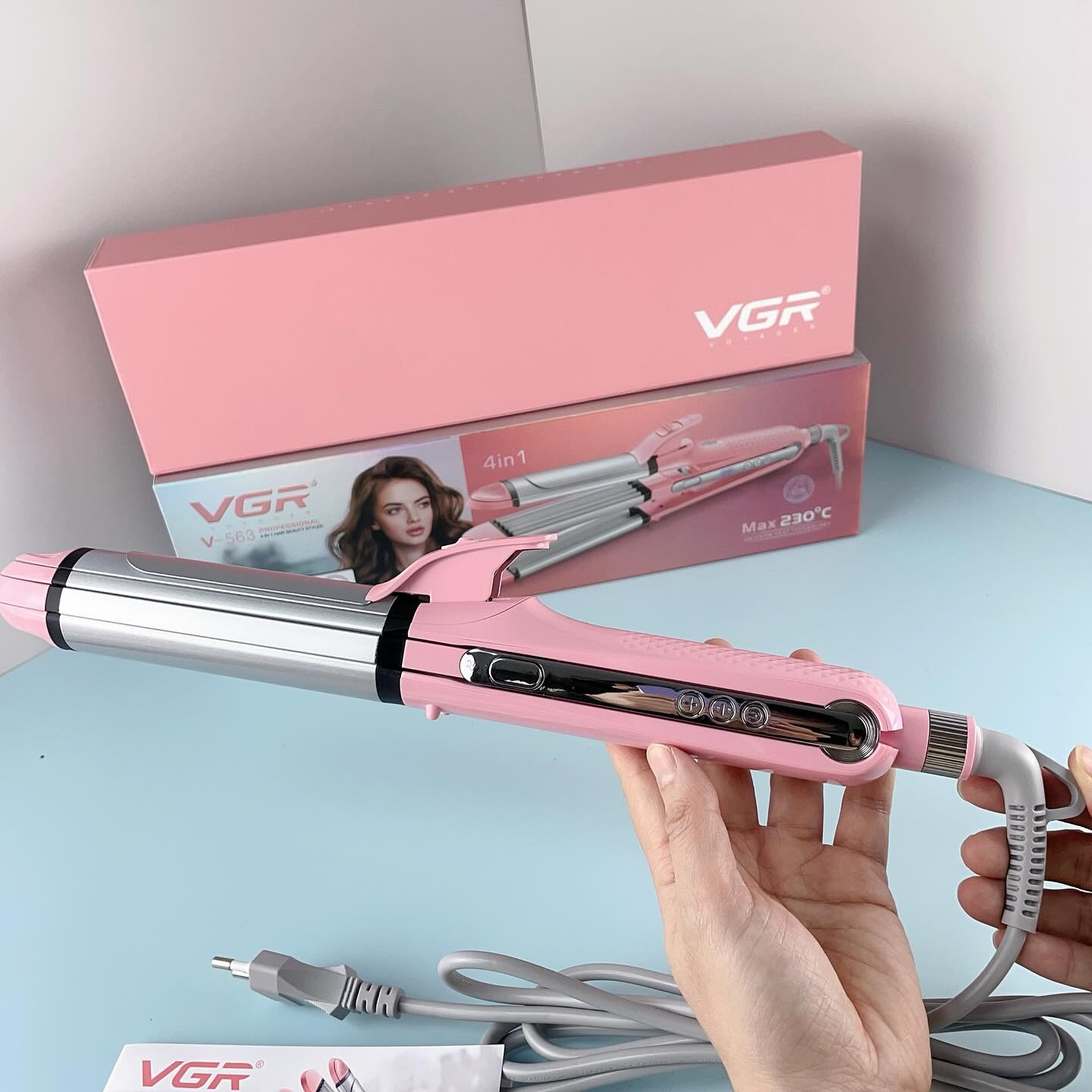 VGR V-563 Professional 4In1 Hair Beauty Styler Hair Straightener And ...
